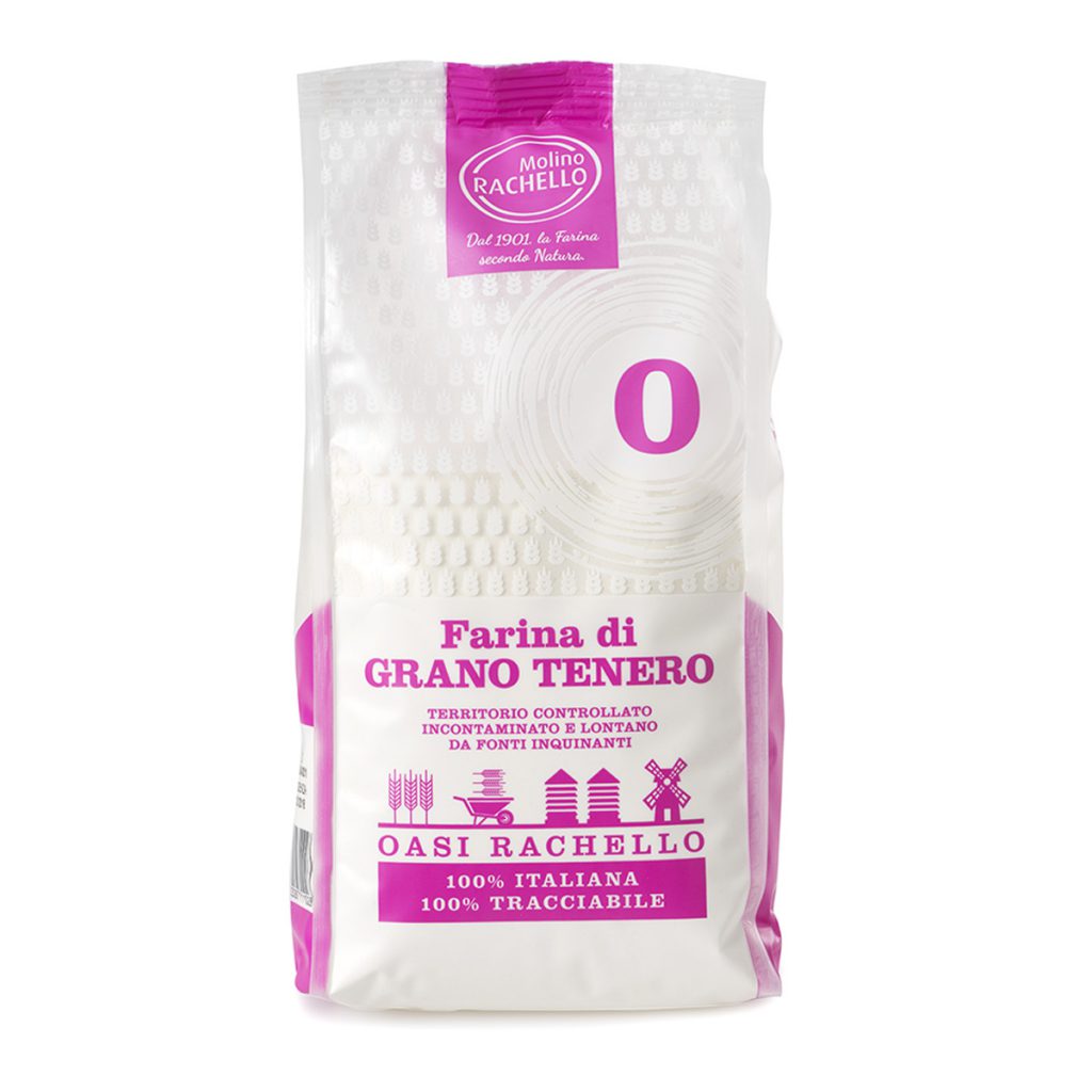 Faina alba grau Molino Rachello, Tipo 0 - 750 g - Homebakers